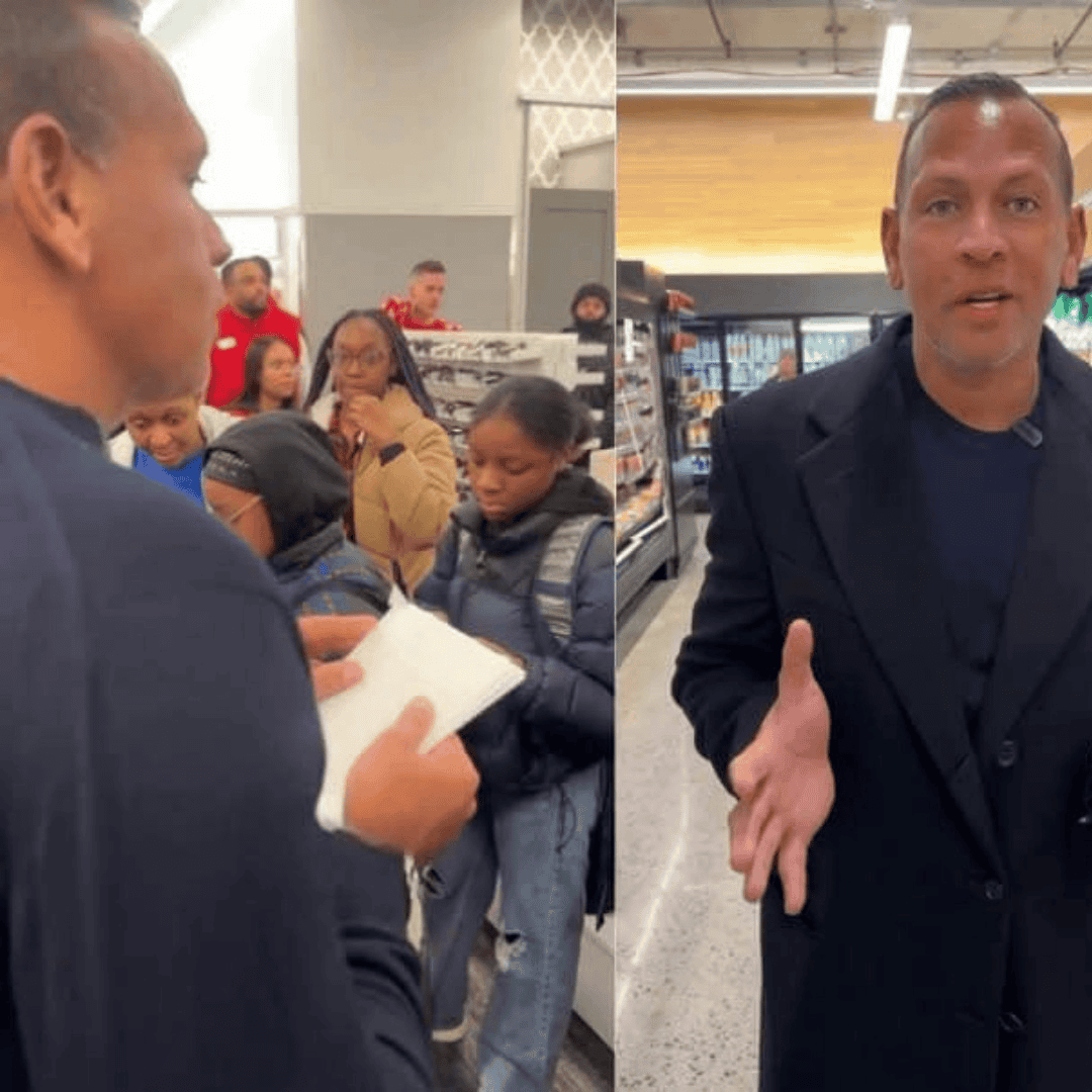 ¡Increíble! Alex Rodríguez hizo una visita a una tienda en Harlem donde ...